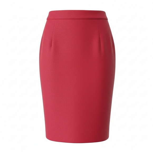 Tahari | Skirts | Tahari Red Kneelength Pencil Skirt Euc | Poshmark